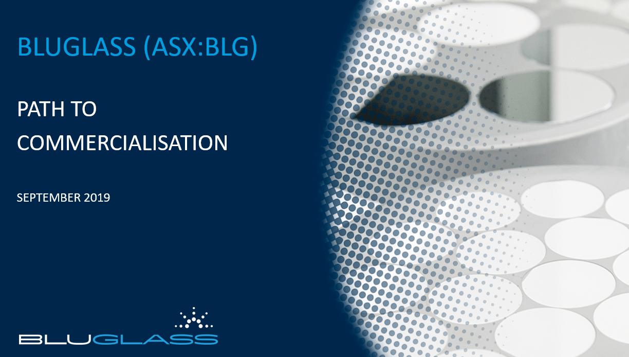 INVESTOR PRESENTATION UPDATE – Bluglass