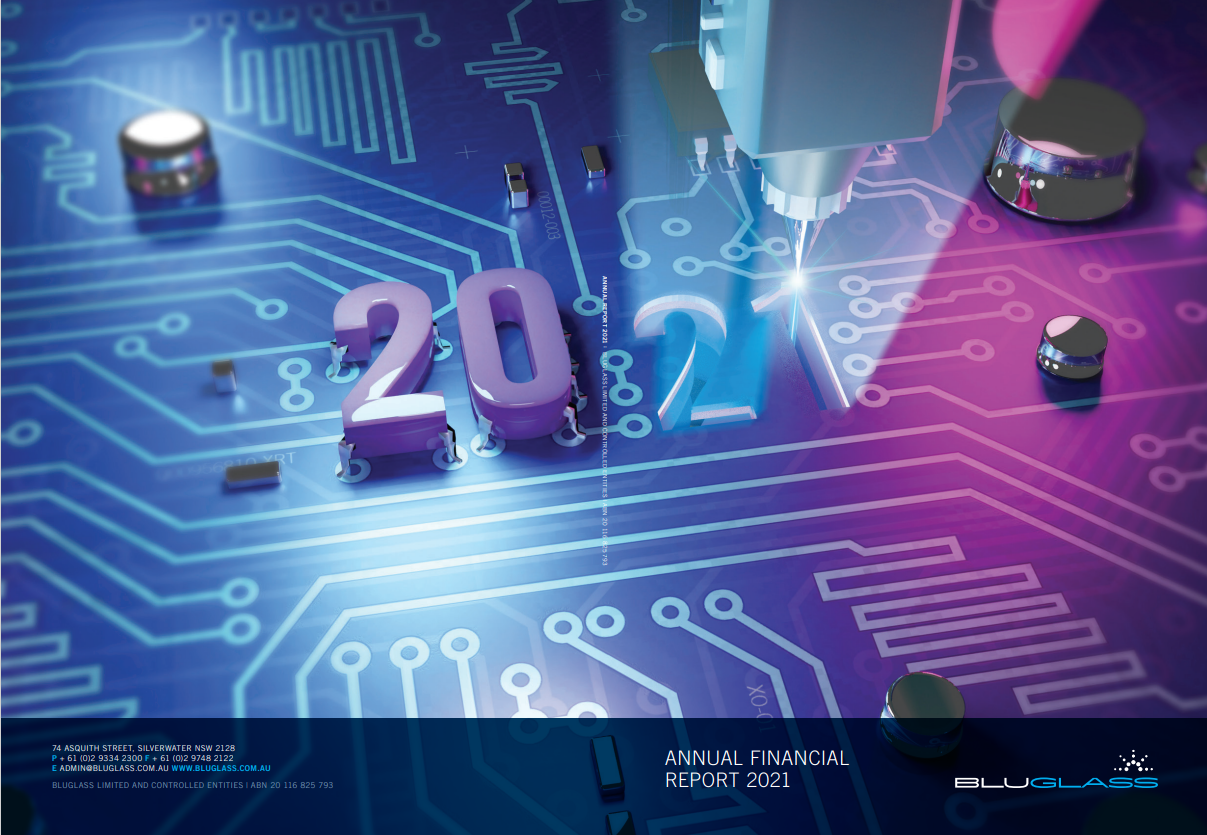 BLUGLASS RELEASES 2021 ANNUAL REPORT – Bluglass